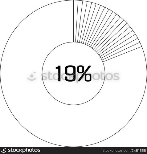 19 % pie chart percentage infographic round pie chart percentage ...