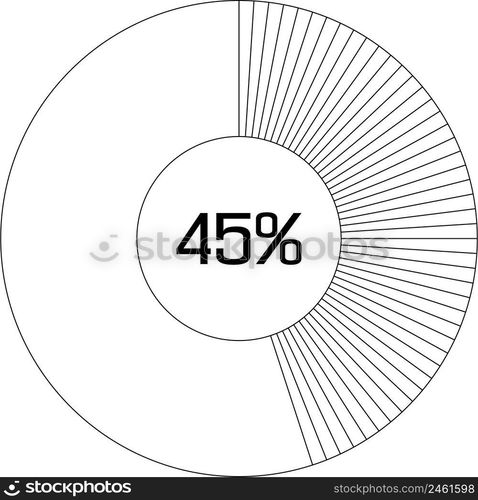 45 pie chart percentage infographic round pie chart percentage ...