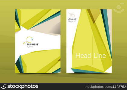 A4 front page business identity for annual report, Corporate brochure ...