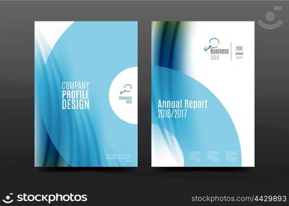 Wave pattern annual report business cover design. Wave pattern annual ...