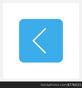 Active next action button UI element template. Editable isolated vector dashboard component ...