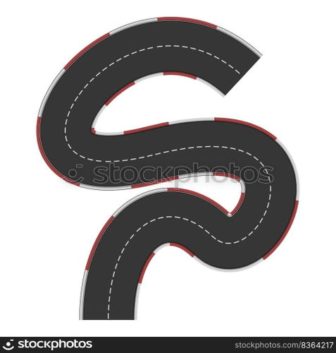 Algarve racetrack icon cartoon vector. Car race. Track road. Algarve ...