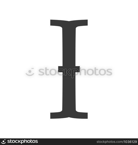 An I Beam cursor for inserting text in simple vector style ...