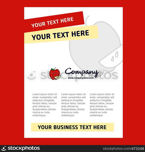 Apple Title Page Design for Company profile ,annual report ...