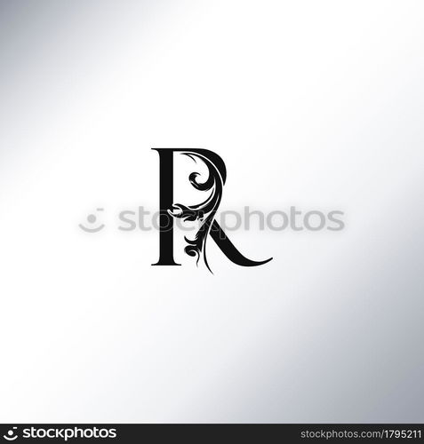 Art Deco Luxury R Letter logo, floral monogram and beautiful alphabet ...