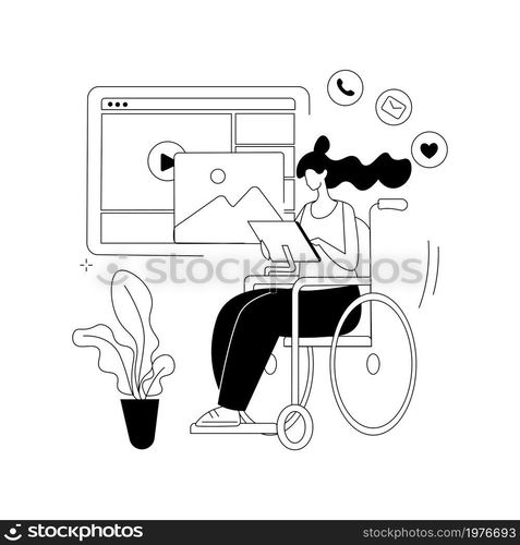 Assistive technology abstract concept vector illustration. Assistive ...