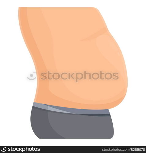 Big belly icon cartoon vector. Fat abdomen. Body weight. Big belly icon ...