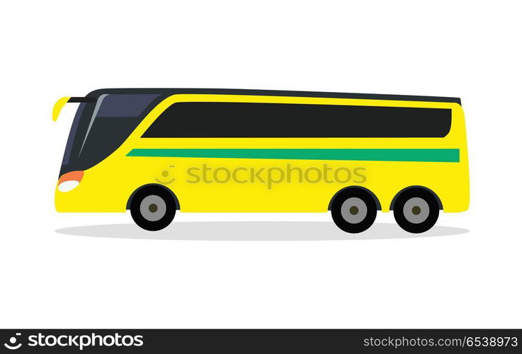 Big Yellow Bus for Transporting Football Team. Big yellow bus for ...