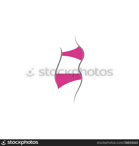 Bikini Logos Vector Template. Swimsuit Logo Design Vector — Stockphotos.com