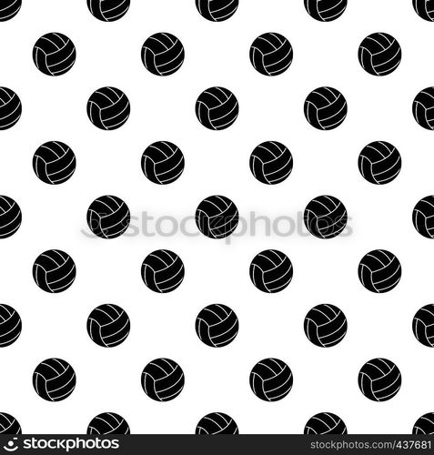 Black volleyball ball pattern seamless in simple style vector ...