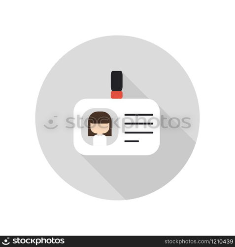 Blank Id Cards with Clasp Icon. Id Badge. Identification Card. Blank Id ...