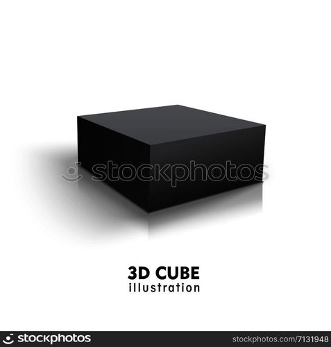 Box black icon. Template for your design.. Box black icon. Template for ...