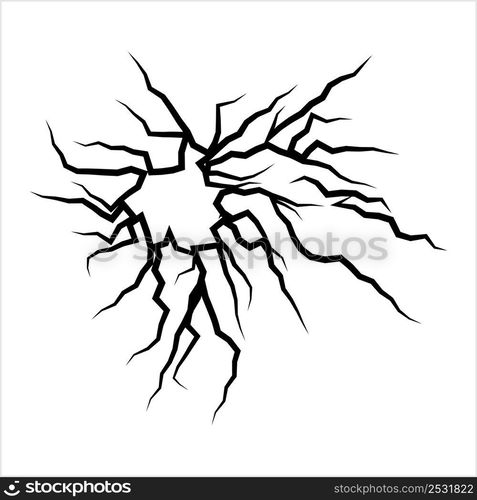 Broken Glass Icon, Shattered Glass Icon, Broken Glass Sheet Icon Vector ...