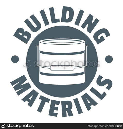 Building material logo. Simple illustration of building material vector ...