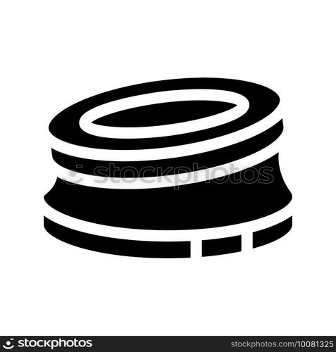 bump stop karting track glyph icon vector. bump stop karting track sign ...