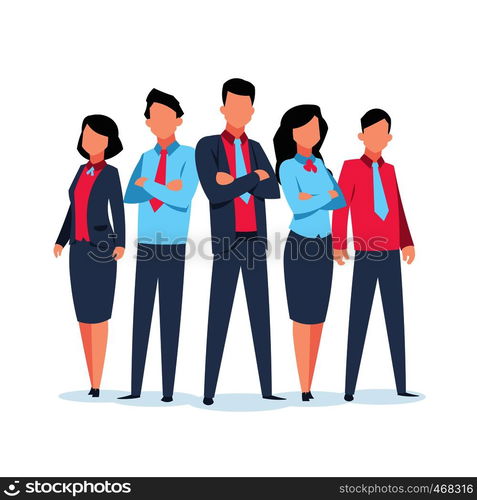 Business characters team work. Office people corporate employee cartoon ...
