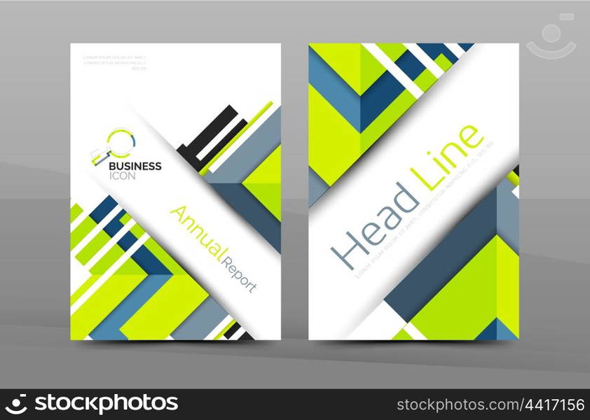Business cover page design, brochure flyer layout, abstract ...