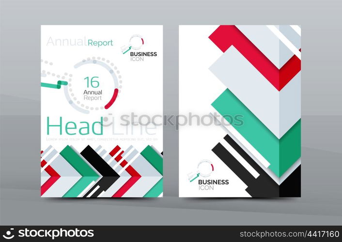 Business cover page design, brochure flyer layout, abstract ...