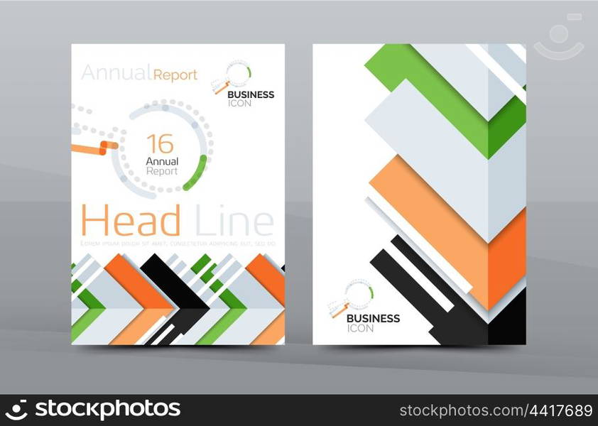 Business cover page design, brochure flyer layout, abstract ...