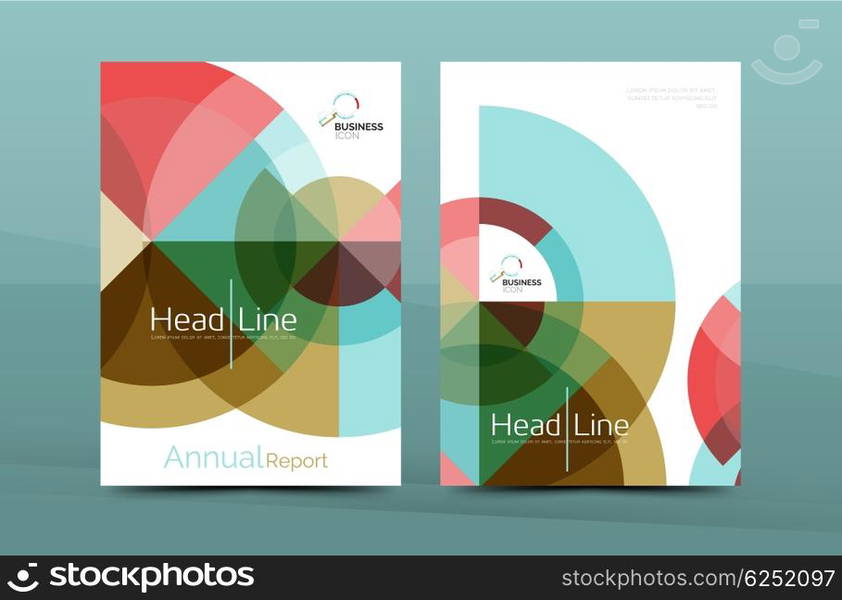 Business cover page design, brochure flyer layout, abstract ...
