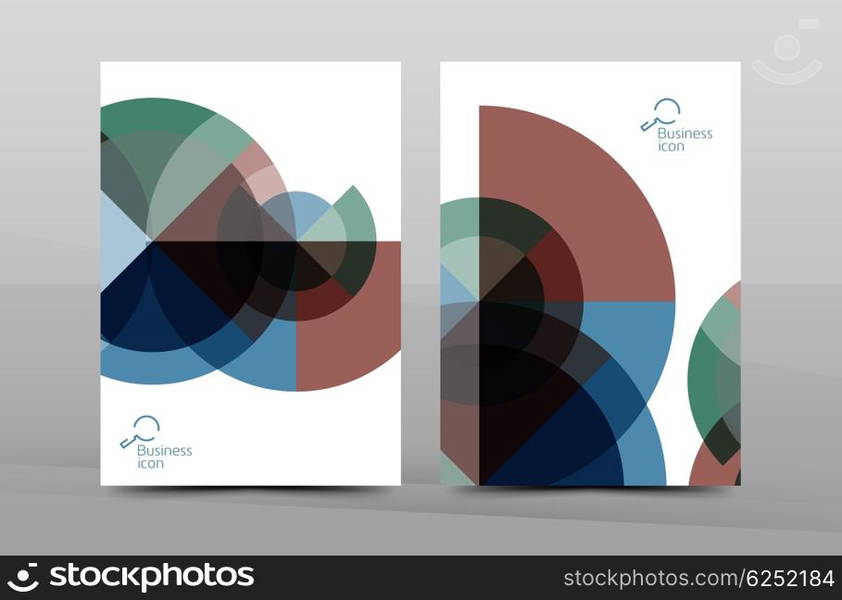 Business cover page design, brochure flyer layout, abstract ...