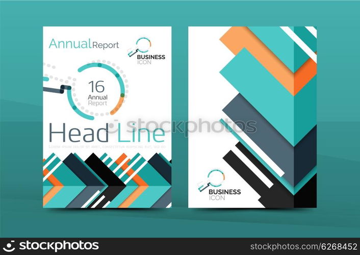 Business cover page design, brochure flyer layout, abstract ...