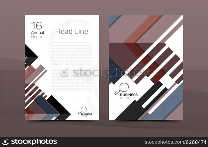 Business cover page design, brochure flyer layout, abstract ...