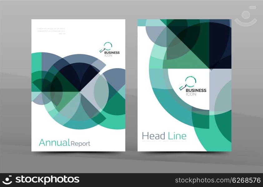 Business cover page design, brochure flyer layout, abstract ...