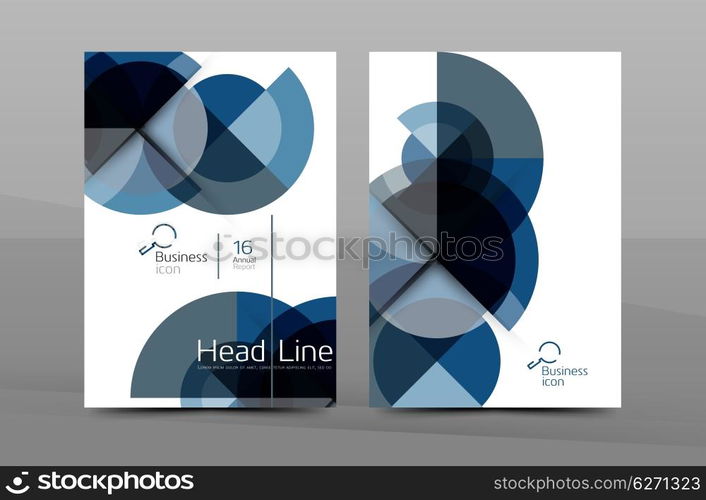 Business cover page design, brochure flyer layout, abstract ...