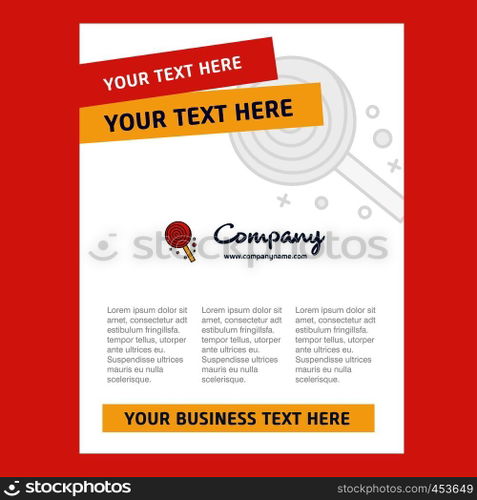 Candy Title Page Design for Company profile ,annual report ...