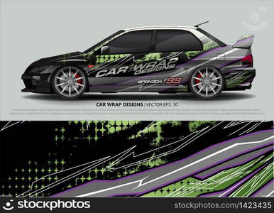 Car wrap decal design vector. abstract Graphic background kit designs ...