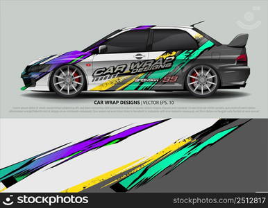 car wrap design. simple lines with abstract background vector concept ...
