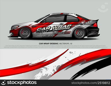 car wrap design. simple lines with abstract background vector concept ...