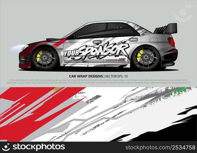 car wrap design. simple lines with abstract background vector concept ...