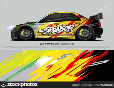car wrap design. simple lines with abstract background vector concept ...