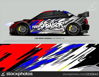 car wrap design. simple lines with abstract background vector concept ...