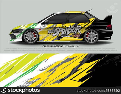 car wrap design. simple lines with abstract background vector concept ...