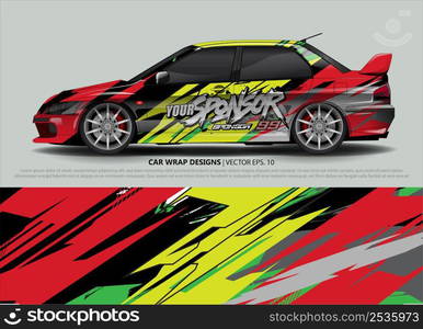 car wrap design. simple lines with abstract background vector concept ...