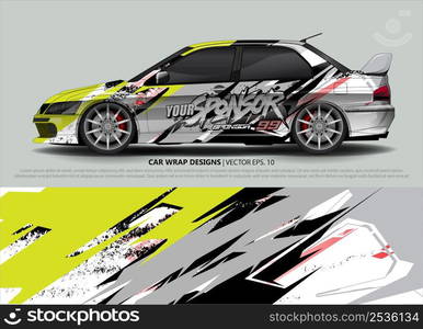 car wrap design. simple lines with abstract background vector concept ...