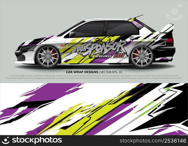 car wrap design. simple lines with abstract background vector concept ...