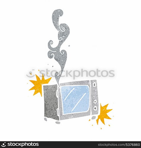 cartoon exploding microwave — Stockphotos.com