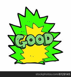 cartoon explosion good symbol — Stockphotos.com