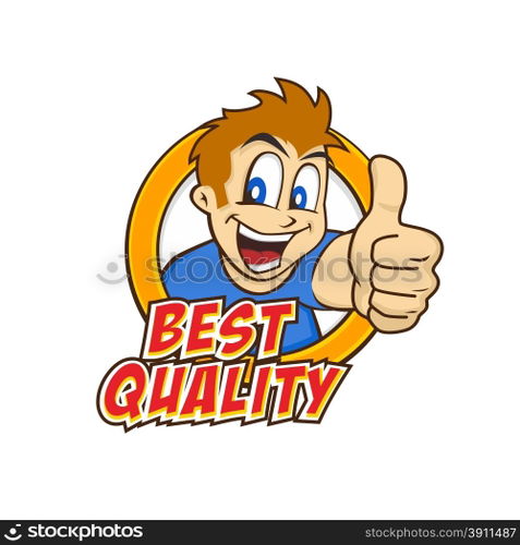 cartoon guy thumbs up. cartoon guy thumbs up character vector ...