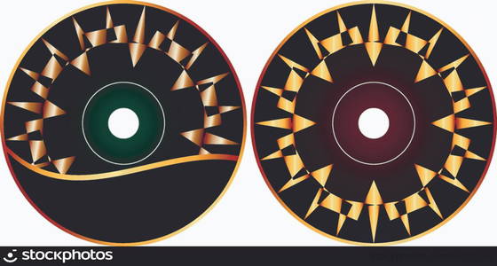 CD - DVD Label Design template — Stockphotos.com