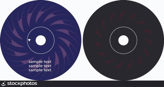 CD - DVD Label Design template — Stockphotos.com