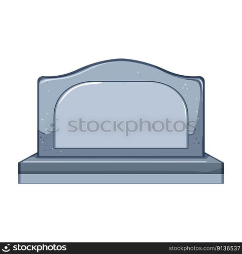 cemetery headstone cartoon. cemetery headstone sign. isolated symbol ...
