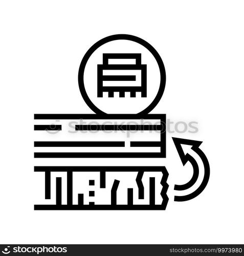 chamfering mirror line icon vector. chamfering mirror sign. isolated ...