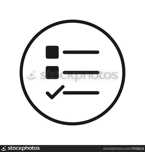 Check list, check mark, Check item, check mark icon vector logo ...