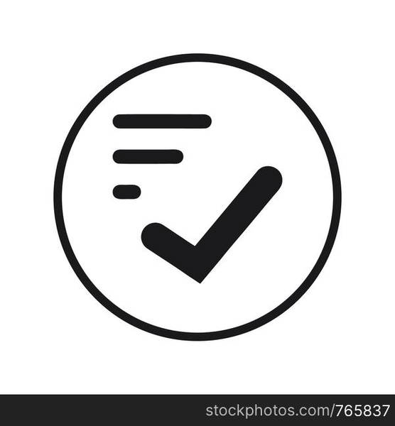 Check list, check mark, Check item, check mark icon vector logo ...