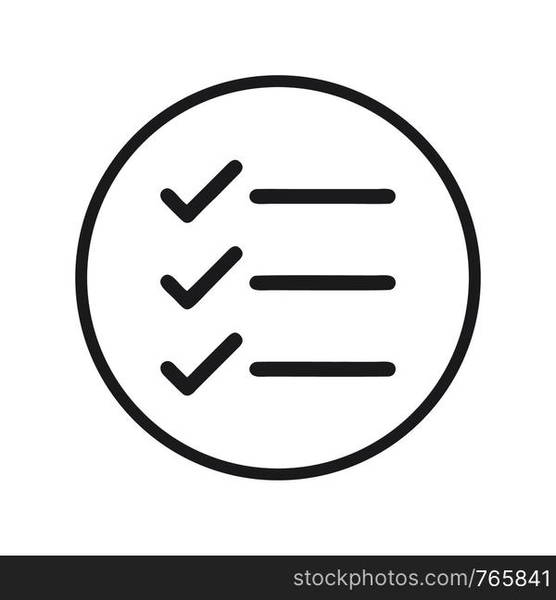 Check list, check mark, Check item, check mark icon vector logo ...